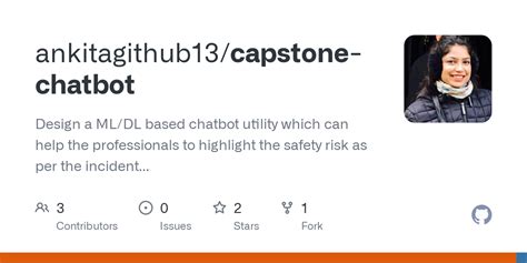 GitHub Ankitagithub Capstone Chatbot Design A ML DL Based Chatbot Utility Which Can Help