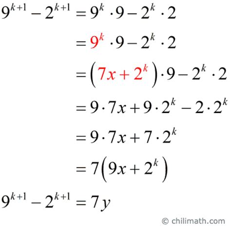 Mathematical Induction For Divisibility ChiliMath