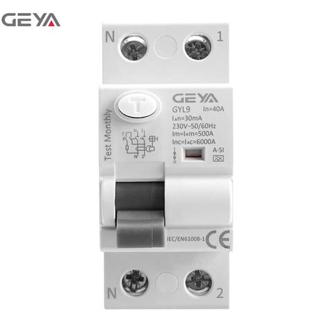 Geya Rcd 100a 2p 300ma 100a 30ma Type A Ac Rccb Residual Current