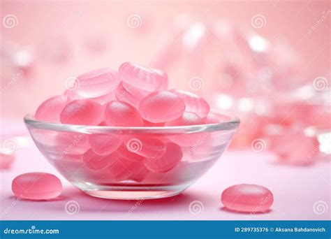 Pink Marmalade Candypink Marmalade Candy In A Glass Vase Stock Illustration Illustration Of