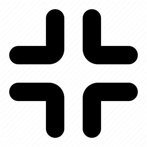 Exit Fullscreen Logout Close Out Cross Icon Download On Iconfinder
