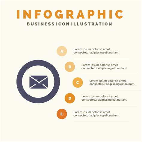 Chat Message Support Text Message Typing Solid Icon Infographics 5 Steps Presentation Background