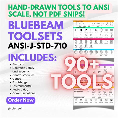Hand Drawn Bluebeam Toolset Av And Control Symbols For Architectural