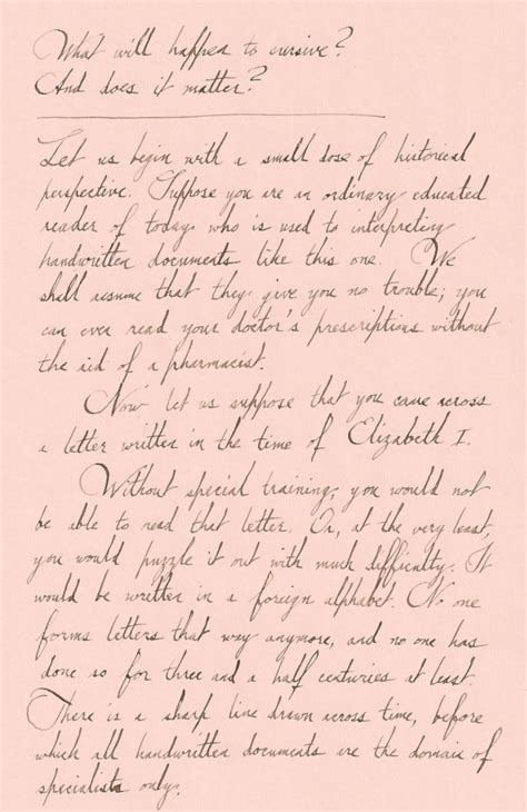 WHAT WILL HAPPEN TO CURSIVE Dr Bolis Celebrated Magazine