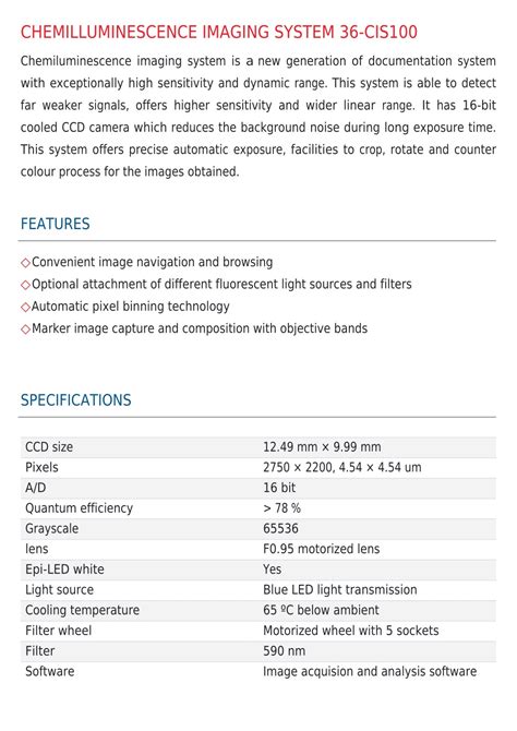Ppt Chemilluminescence Imaging System Powerpoint Presentation Free Download Id 11606819