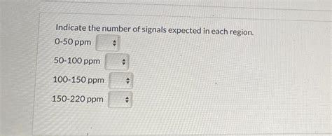 solved predict the expected number of signals in the 13c nmr