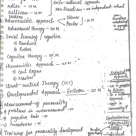 Psychology Optional Class Notes By Mukul Pathak Of Vajiram And Ravi