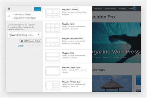 how to use the magazine widgets themezee