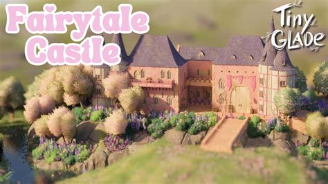 Simple Pink Fairytale Castle Build Tiny Glade Relaxing Build With
