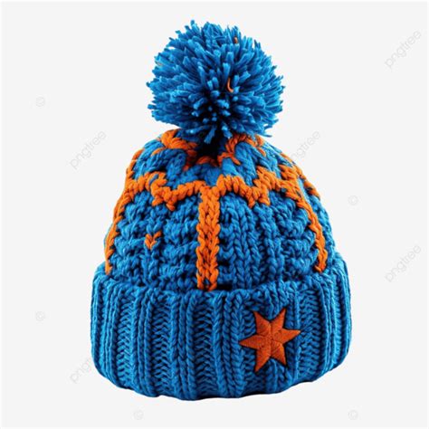 겨울 축하에 딱 맞는 주황색 별이 있는 파란색 모자 파란 모자 주황색 별 겨울 축제 Png 일러스트 및 이미지 에 대한 무료 다운로드 Pngtree