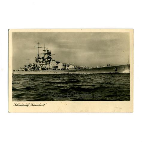 Schlachtschiff Scharnhorst Philipp Militaria Military Antiques