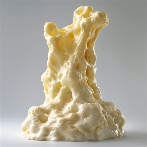 3d Rendering Of A White Organic Structure Premium Ai Generated Image