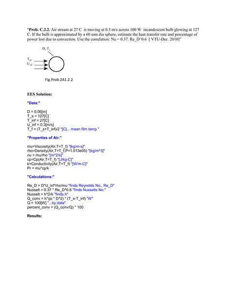 Ees Functions And Procedures For Forced Convection Heat Transfer Pdf Physics Science