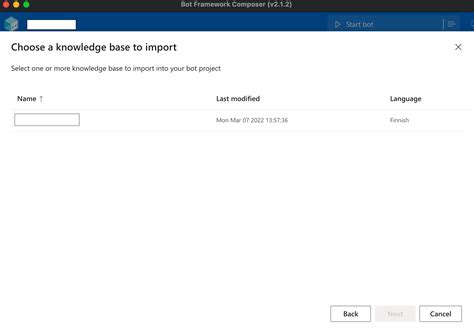 Unable To Add Qna Maker Knowledge Base To Composer Bot · Issue 9034 · Microsoftbotframework