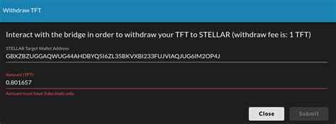 Large Decimal Numbers Cause Transfer Tft Error · Issue 162 · Threefoldtecharchive Tfgrid