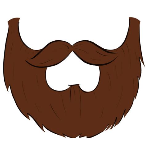 How To Draw A Beard Easy Drawing Art