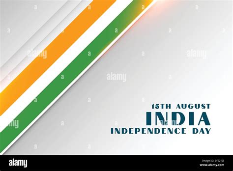 Elegant Card Of Independence Day Of India Celebration Stock Vector