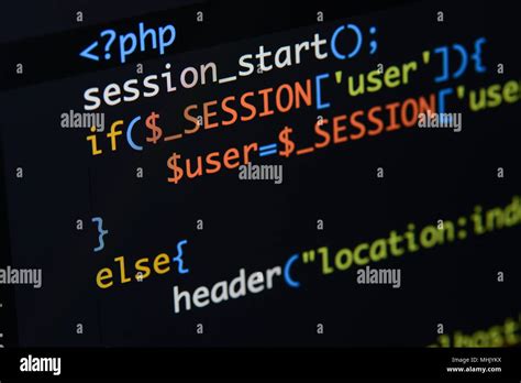 Real Php Code Developing Screen Programing Workflow Abstract Algorithm