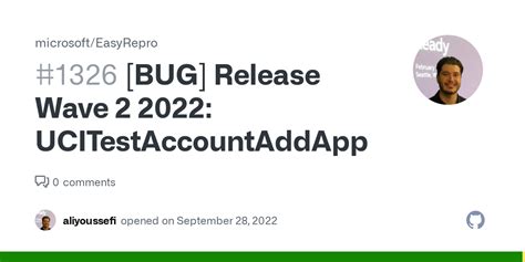 BUG Release Wave 2 2022 UCITestAccountAddAppointment Issue 1326