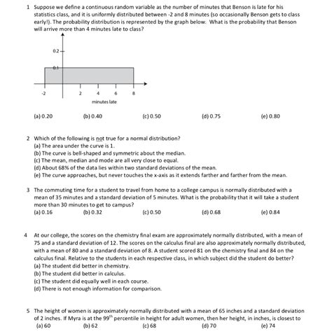 Solved 1 Suppose We Define A Continuous Random Variable As