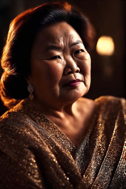 중년 아줌마 여자 인물 생성 Ai 프리미엄 사진