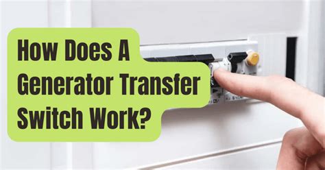 How Does A Generator Transfer Switch Work RVing Beginner