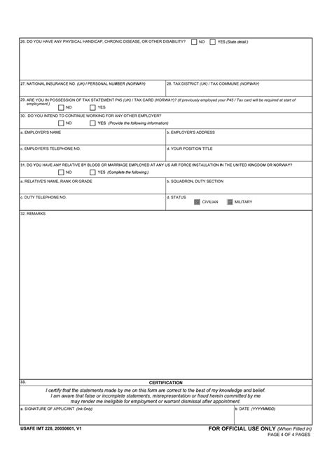Usafe Imt Form 228 Fill Out Sign Online And Download Fillable Pdf
