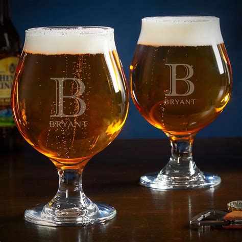 Engraved Snifter Glass For Beer Personalized Beer Snifter Glasses