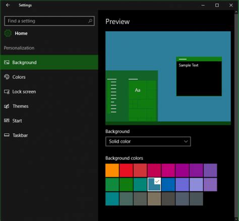 Update Windows 10 Colors In Personalization Settings