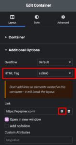 Section And Column Clickable In Elementor Elementor Addons