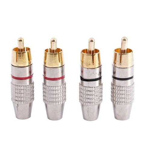 Sh Non Solder Cctv Camera Av Solder Free Cable Rca Male Plug Connector Adapter Rca Lazada Ph
