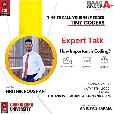 Coding Programming Timemanagement Education Inspiration Experttalks Hrithik Roushan