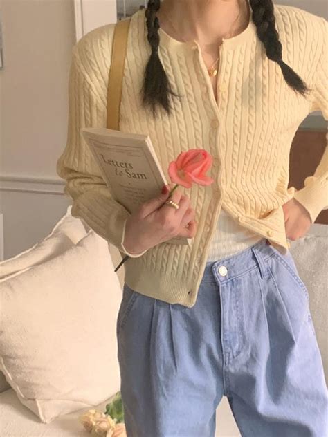 프렌치오브 🌷가을가디건9컬러 오프 파스텔 꽈배기 가을 니트 가디건