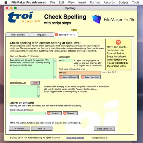 Troi Text Plug In For FileMaker Pro 16 And FileMaker Cloud Text Functions