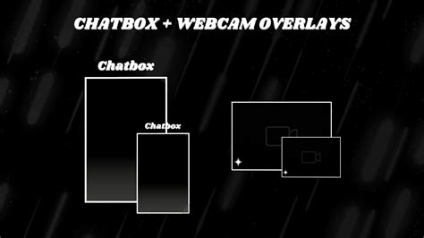 Black And White Stream Overlays Animated Minimal Stream Etsy