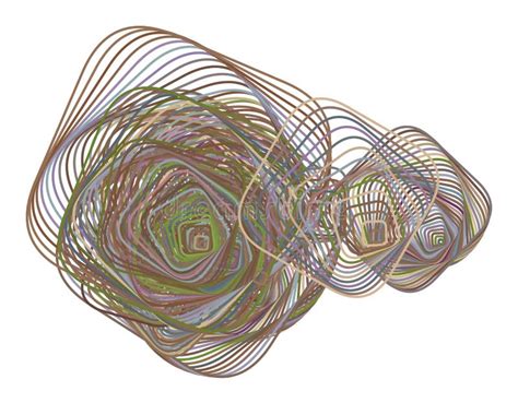 Abstract Rounded Rectangle Geometric Pattern Colorful And Artistic For Graphic Design Canvas