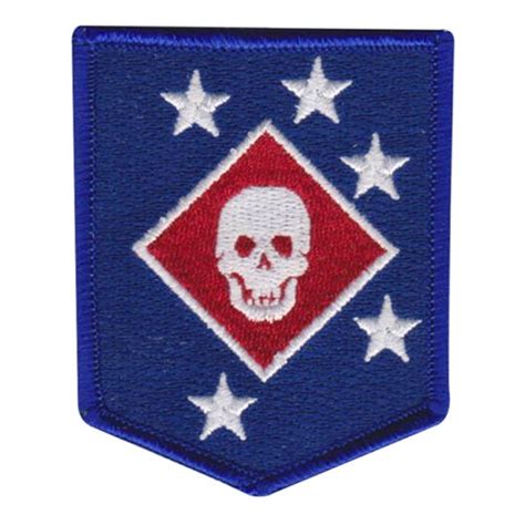 1st Marine Raider Battalion Blue Skull Patch 1st Marine Raider