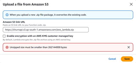 Unable To Upload Zip Folder From S3 To Aws Lambda Aws Repost