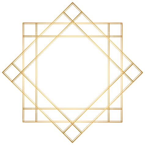 Rectangle Golden Frame Border Vector Rectangle Rectangle Border