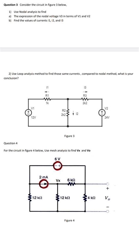 Solved Question 3 Consider The Circuit In Figure 3 Below Use