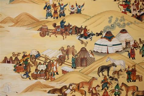 蒙古画简单 蒙古简笔画 蒙古画 第10页 大山谷图库