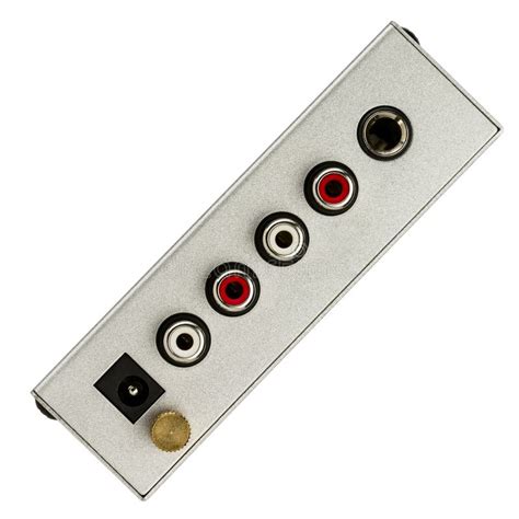 Input And Output Sockets Of An Electrical Device Royalty Free Stock