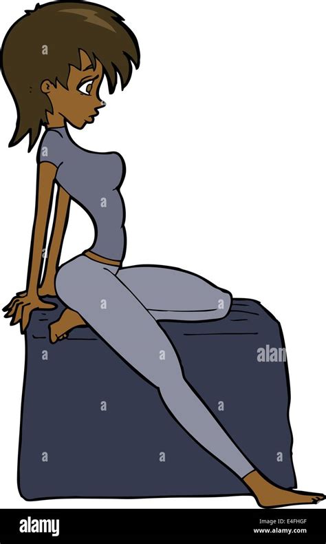 Cartoon Pin Up Pose Girl Stock Vector Image And Art Alamy