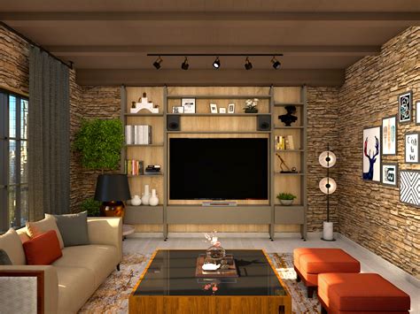 Tv Unit With Wall Cladding Shop