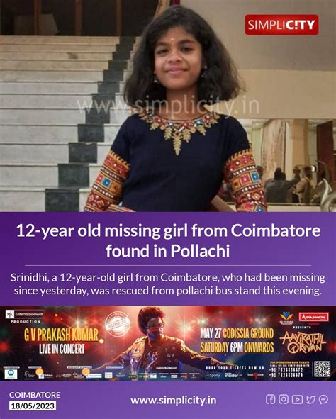 Missing Girl Has Been Found Rcoimbatore