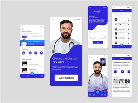 Medical Mobile App Uiux Design On Behance