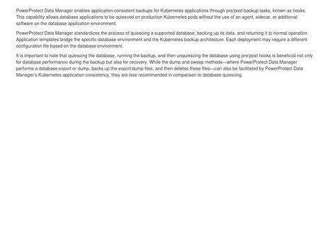 Kubernetes Application Consistency With Powerprotect Data Manager Dell Powerprotect Data