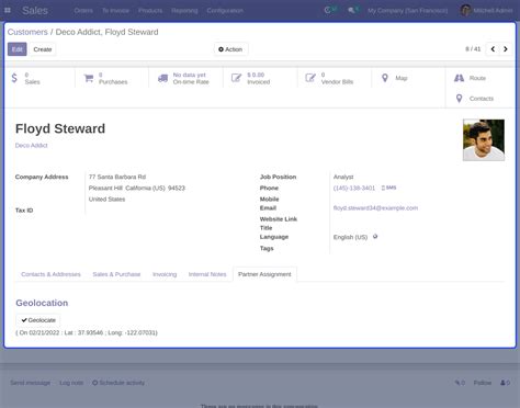 Odoo Partner Map Integration WebKul