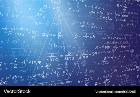 Formulas For Geometry In Isometry Royalty Free Vector Image