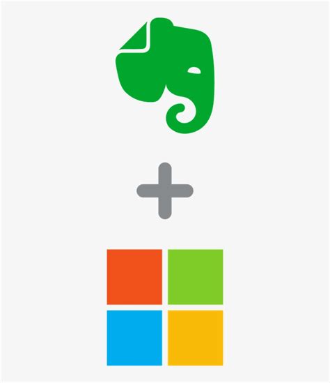 Evernote And Microsoft Logos 1300x1300 Png Download Pngkit